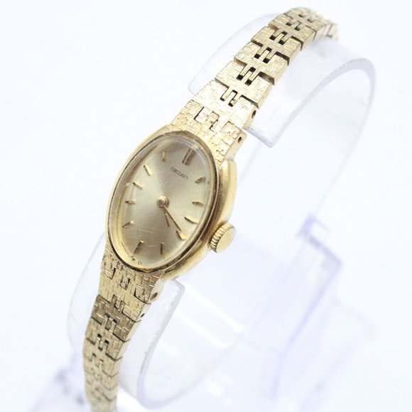 Seiko | Accessories | Vintage Seiko Watch Gold Tone Stainless Steel ...